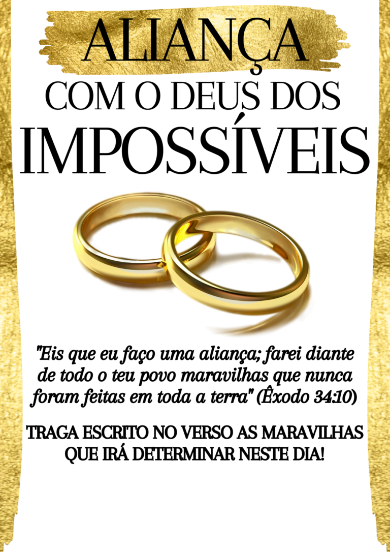 Folheto Jejum da Aliança com o Deus do Impossível